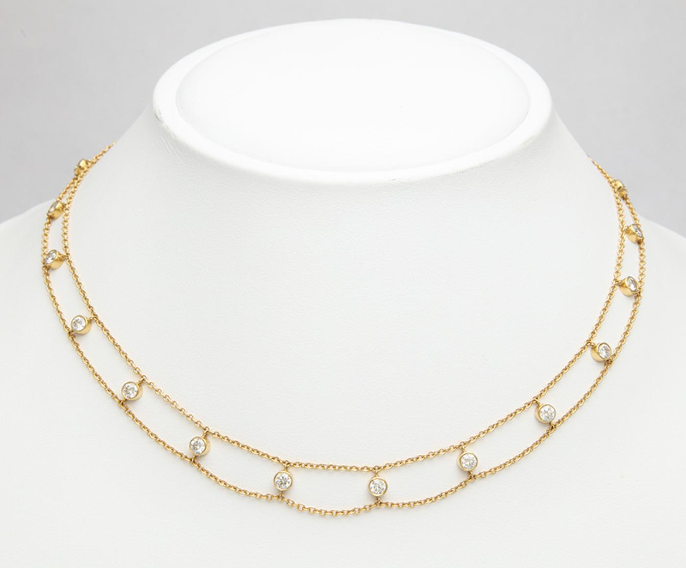 18k Gold & Diamond Necklace