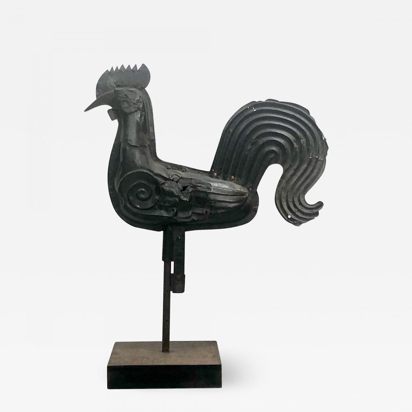 18th Century Copper Rooster, France