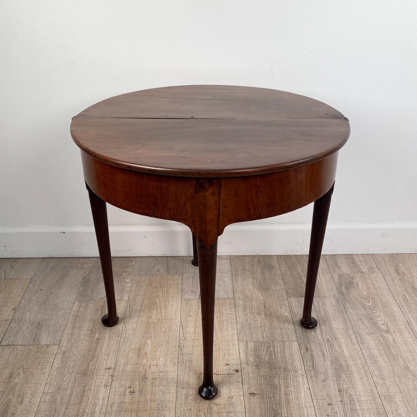 18th Century Demilune Table, England circa 1740