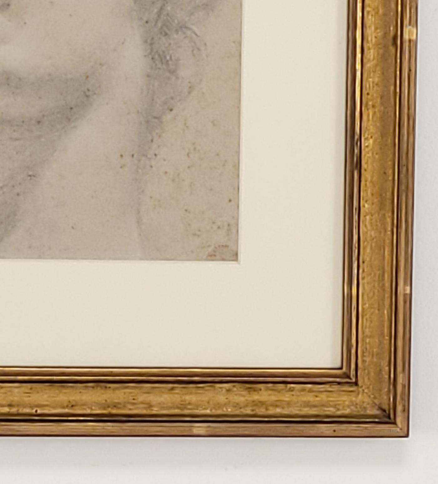 18th Century Drawing of a Carved Portrait Bust, England circa 1800