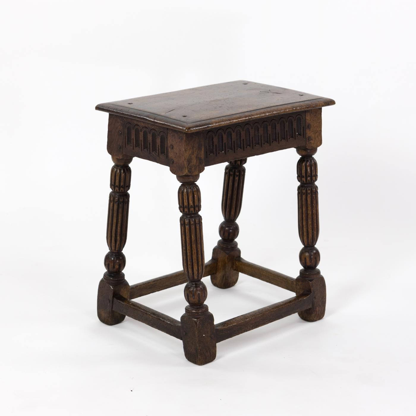 18th Century English Joint Stool, English circa 1780.