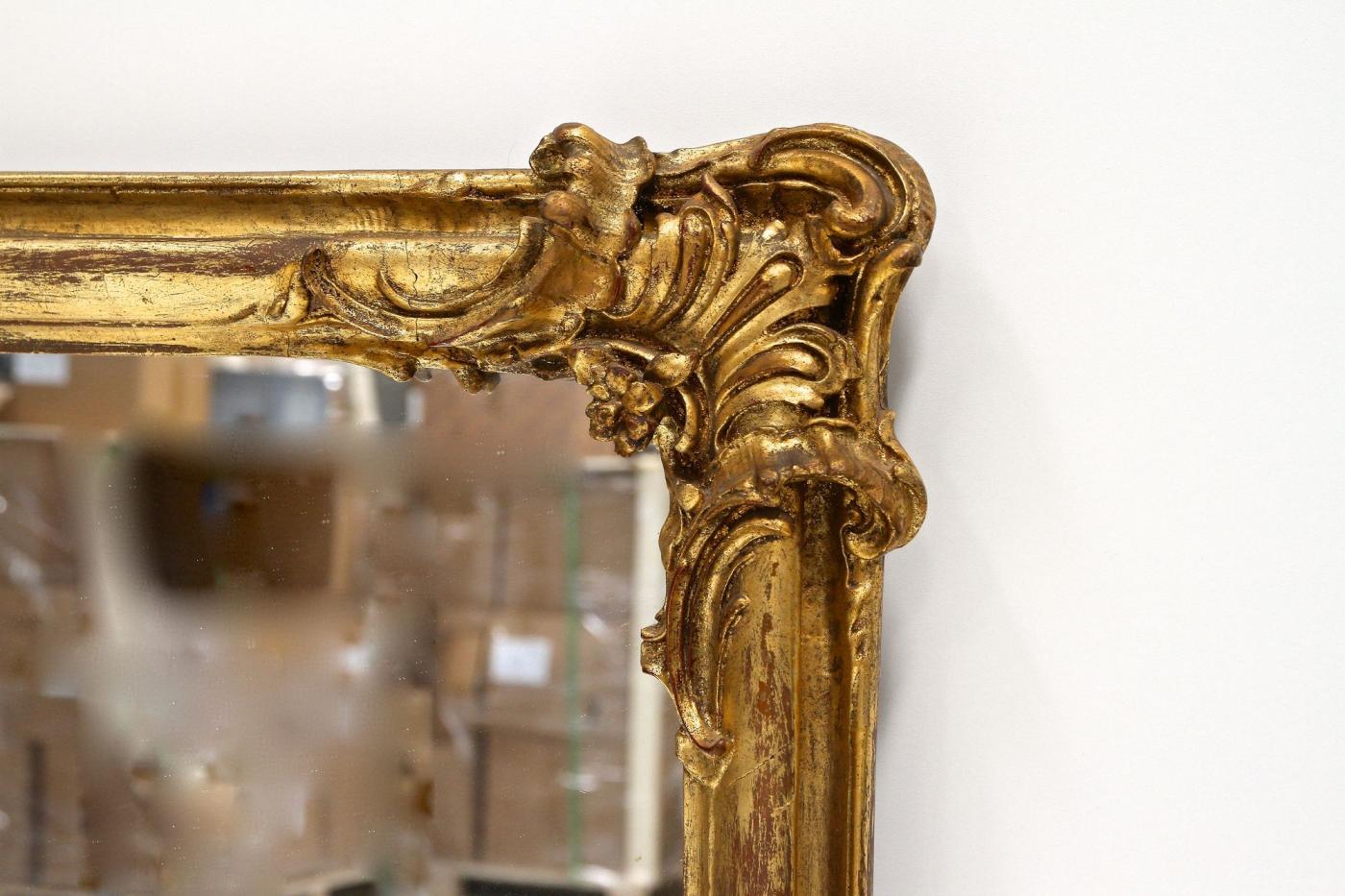 18th Century Gilt Baroque Wall Mirror, Austria circa 1780