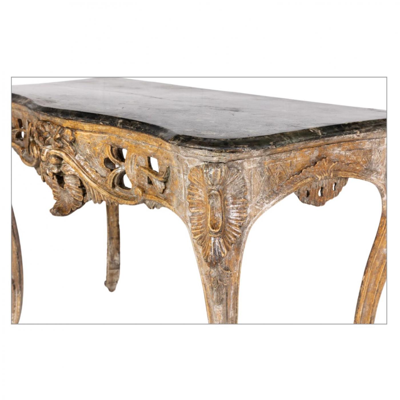 18th Century Italian Rococo Console Table