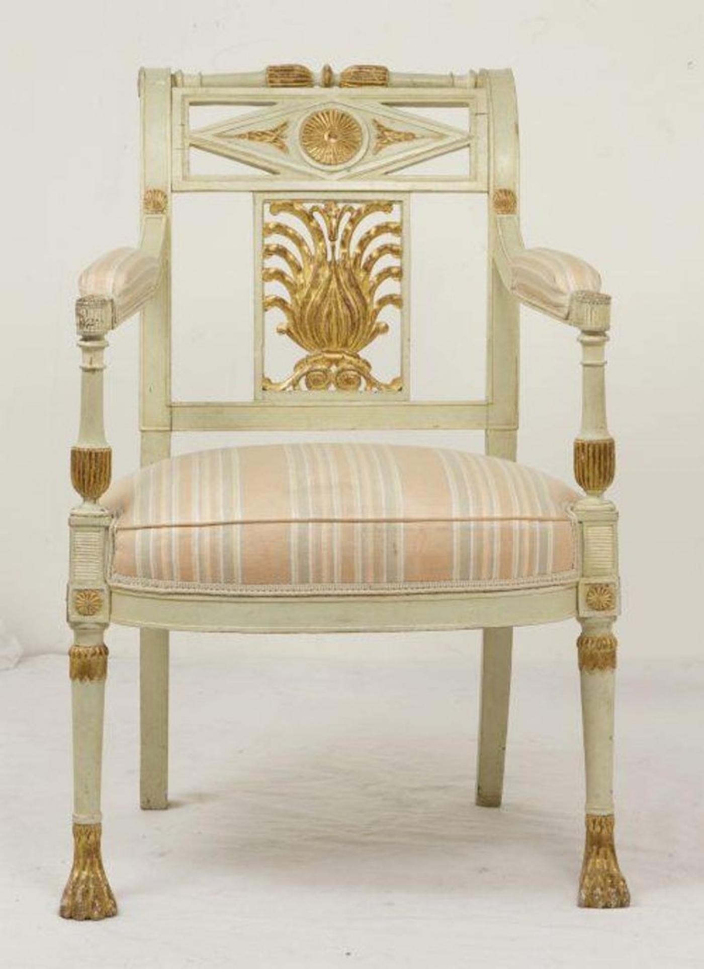 18th Century Neoclassical Louis XVI Georges Jacob Chairs - a Pair