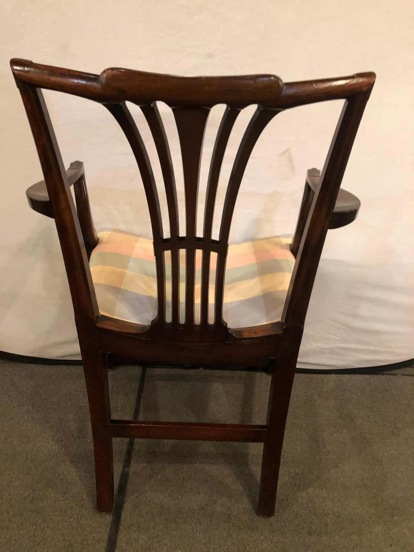 18th Century Sheridan Armchair with Slanted Seat