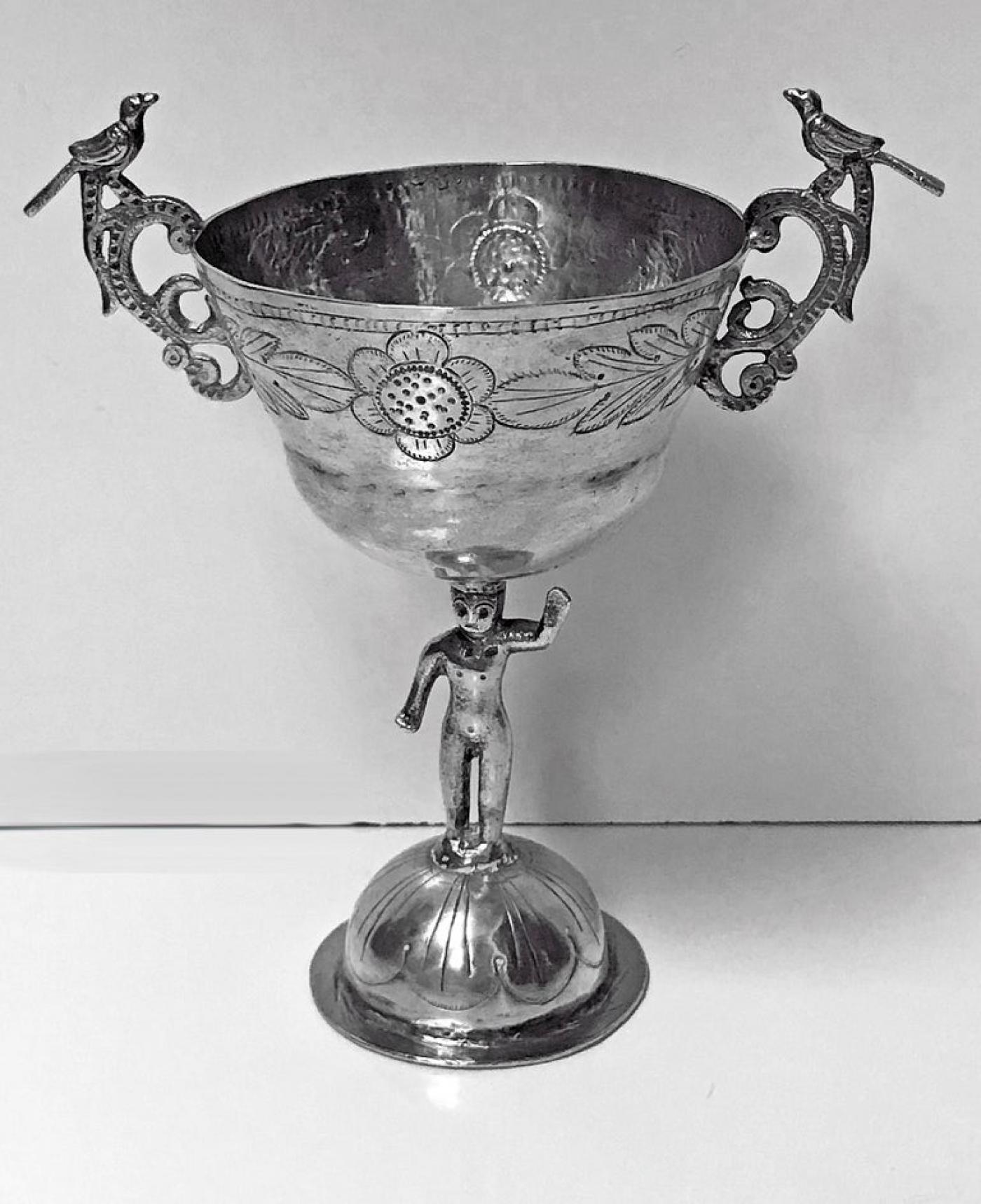 18th Century Spanish Colonial Silver Chalice Cup, circa 1780-1800