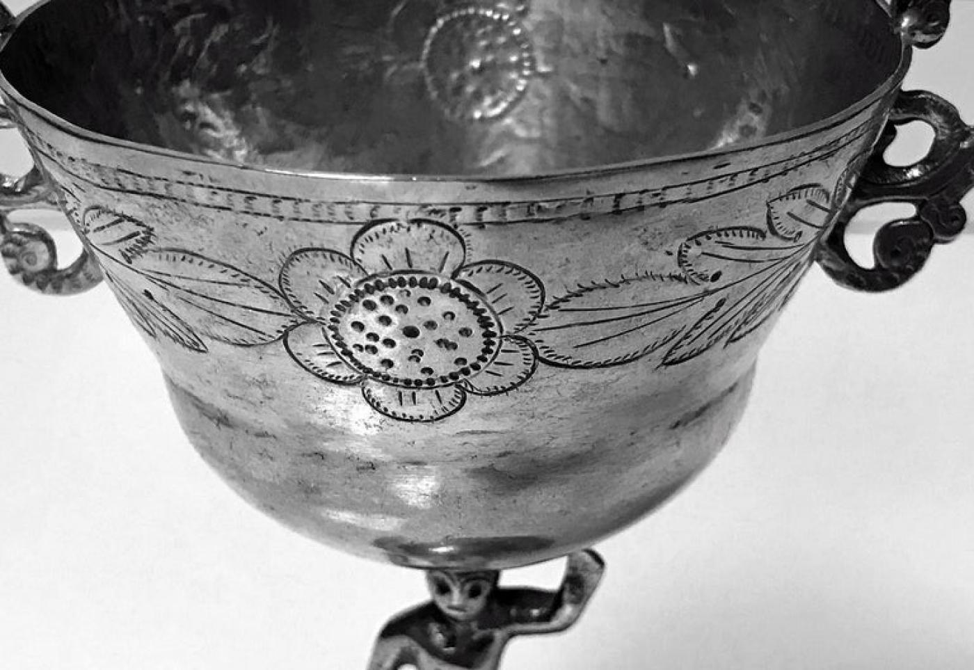 18th Century Spanish Colonial Silver Chalice Cup, circa 1780-1800