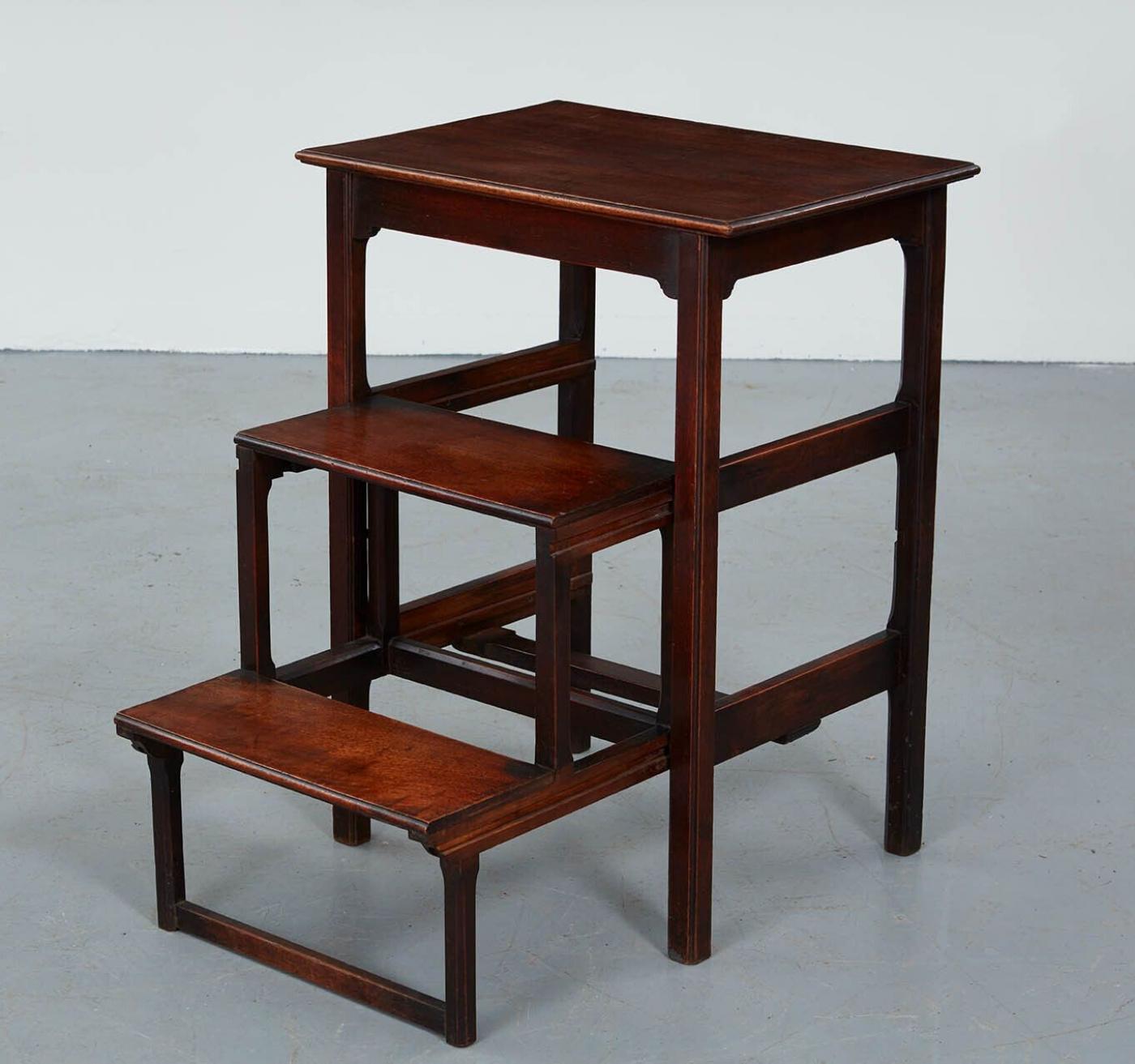 18th c. English Metamorphic Library Steps