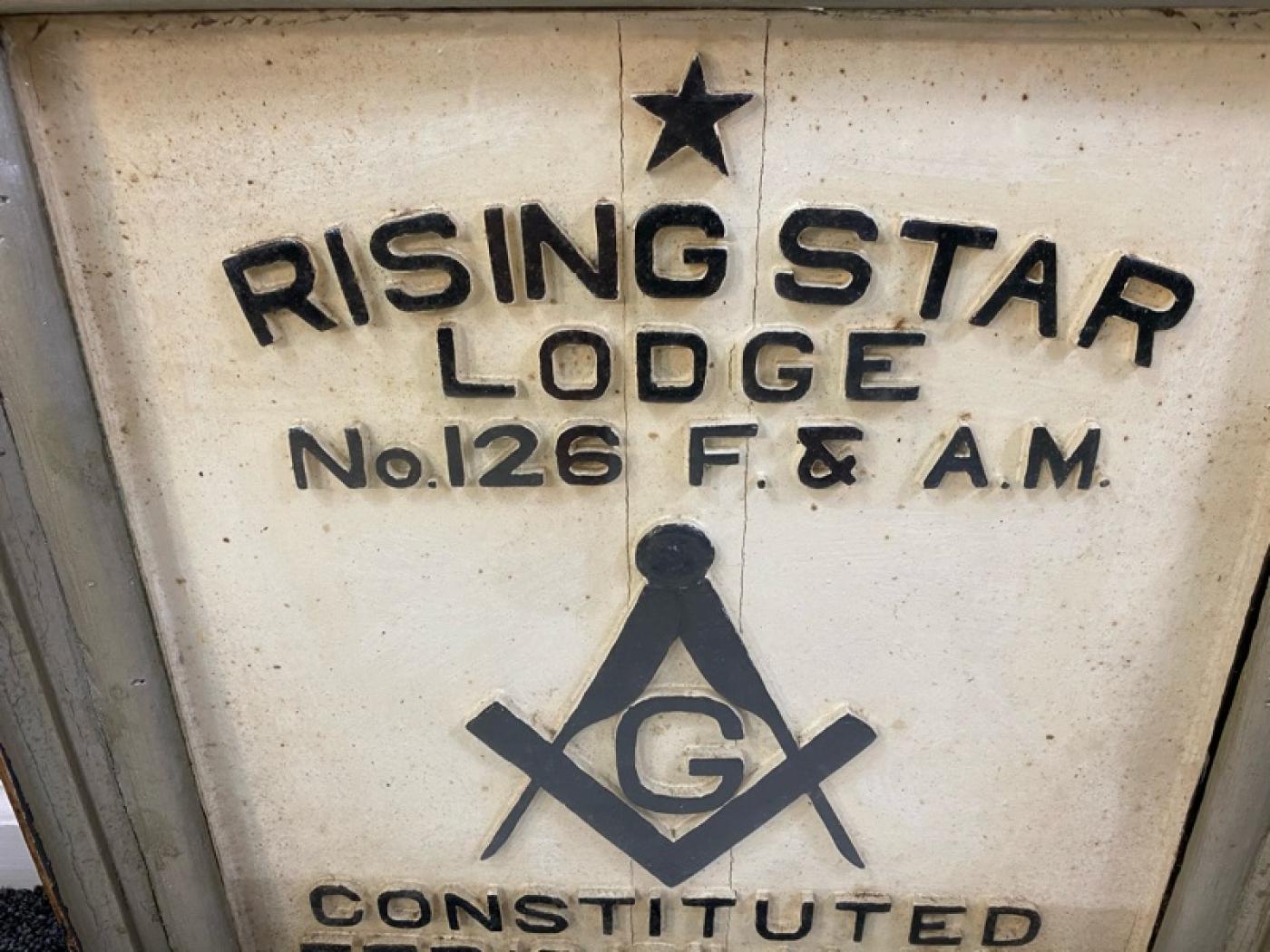 Freemasons / Masonic & Lodge Styles - 1900'S MASONIC LODGE SIGN