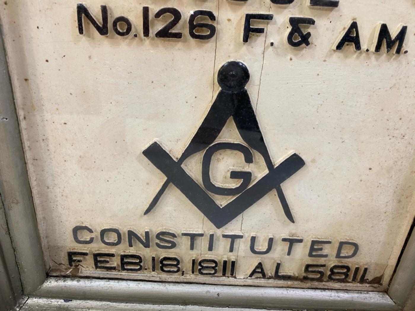 Freemasons / Masonic & Lodge Styles - 1900'S MASONIC LODGE SIGN