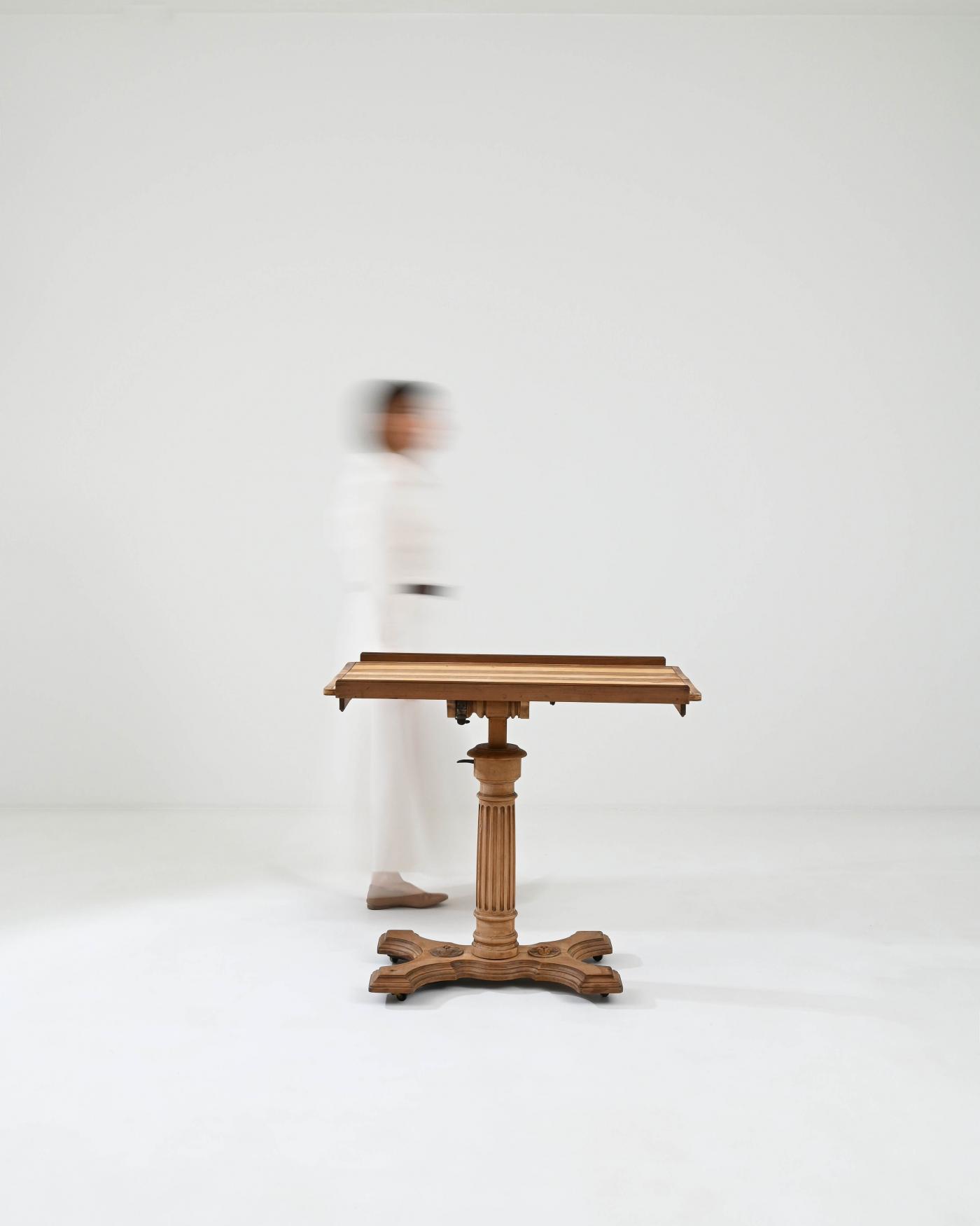 1900s French Wooden Drawing Table