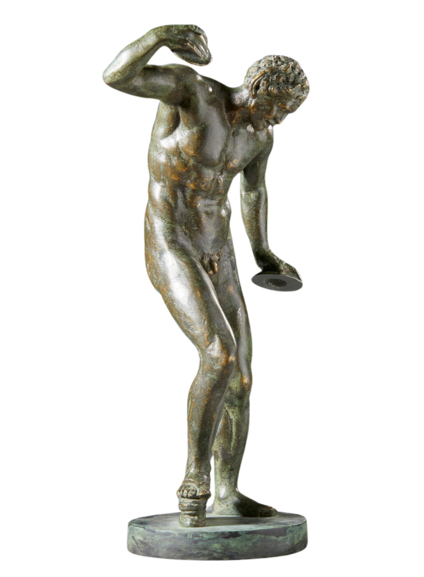 1920s Italian 12" bronze of a dancing Satyr