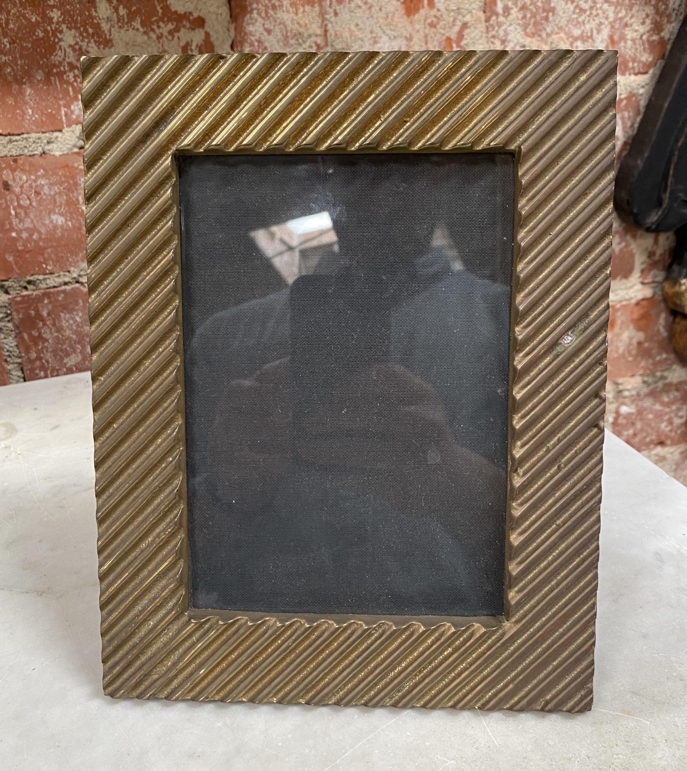 1950 Vintage Bronze Picture Frame