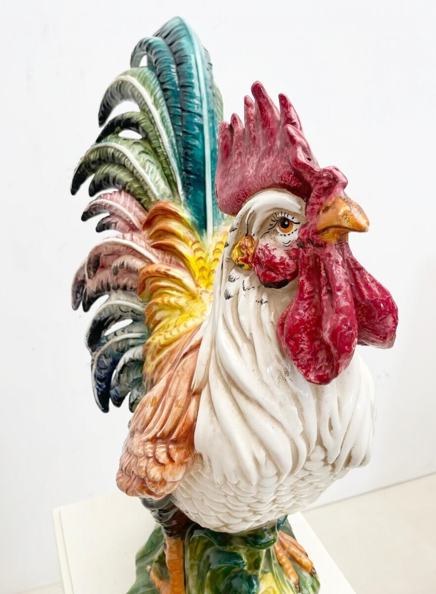1950's Ceramic Painted Rooster
