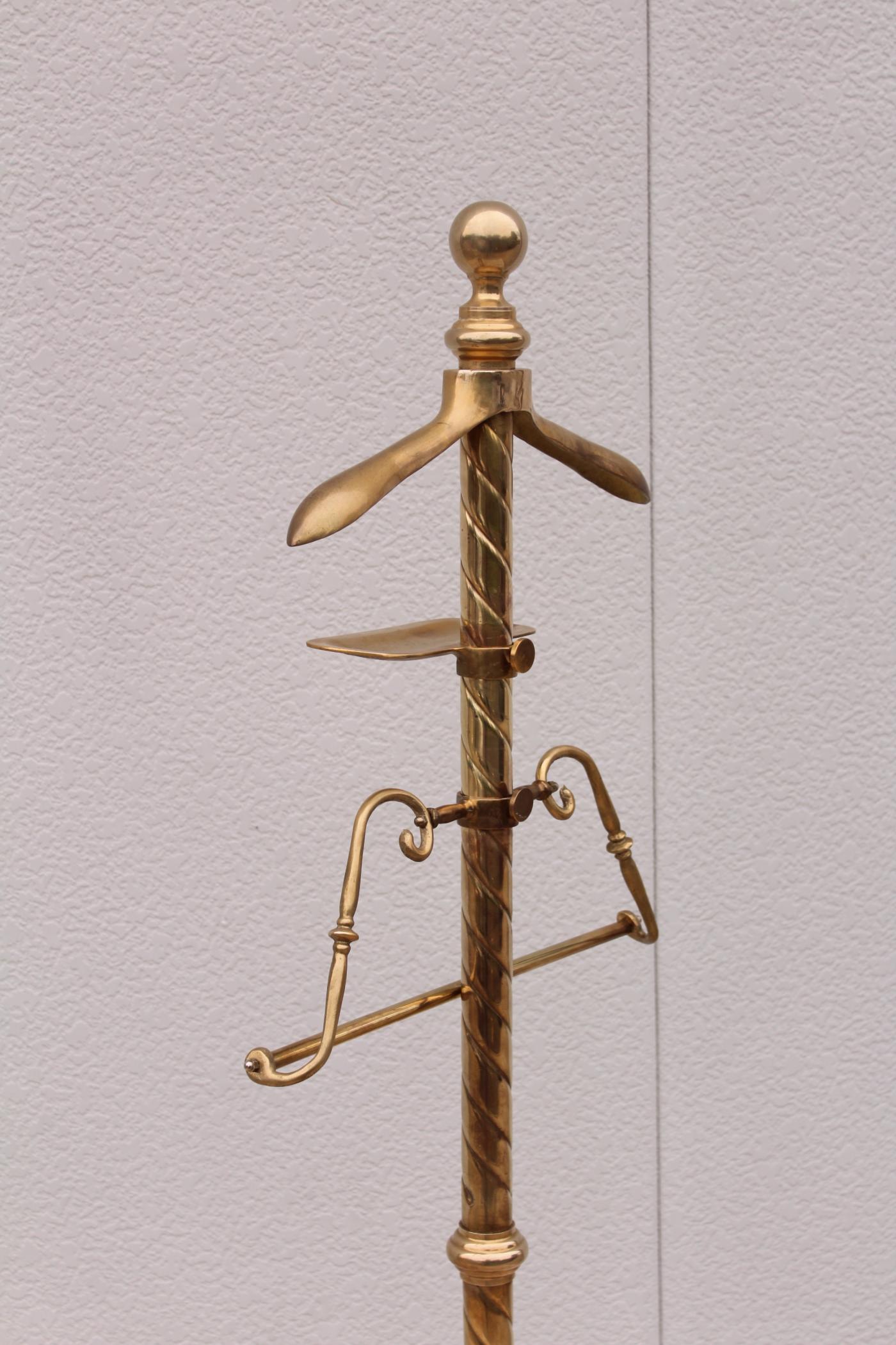 1960's Brass Valet Stand