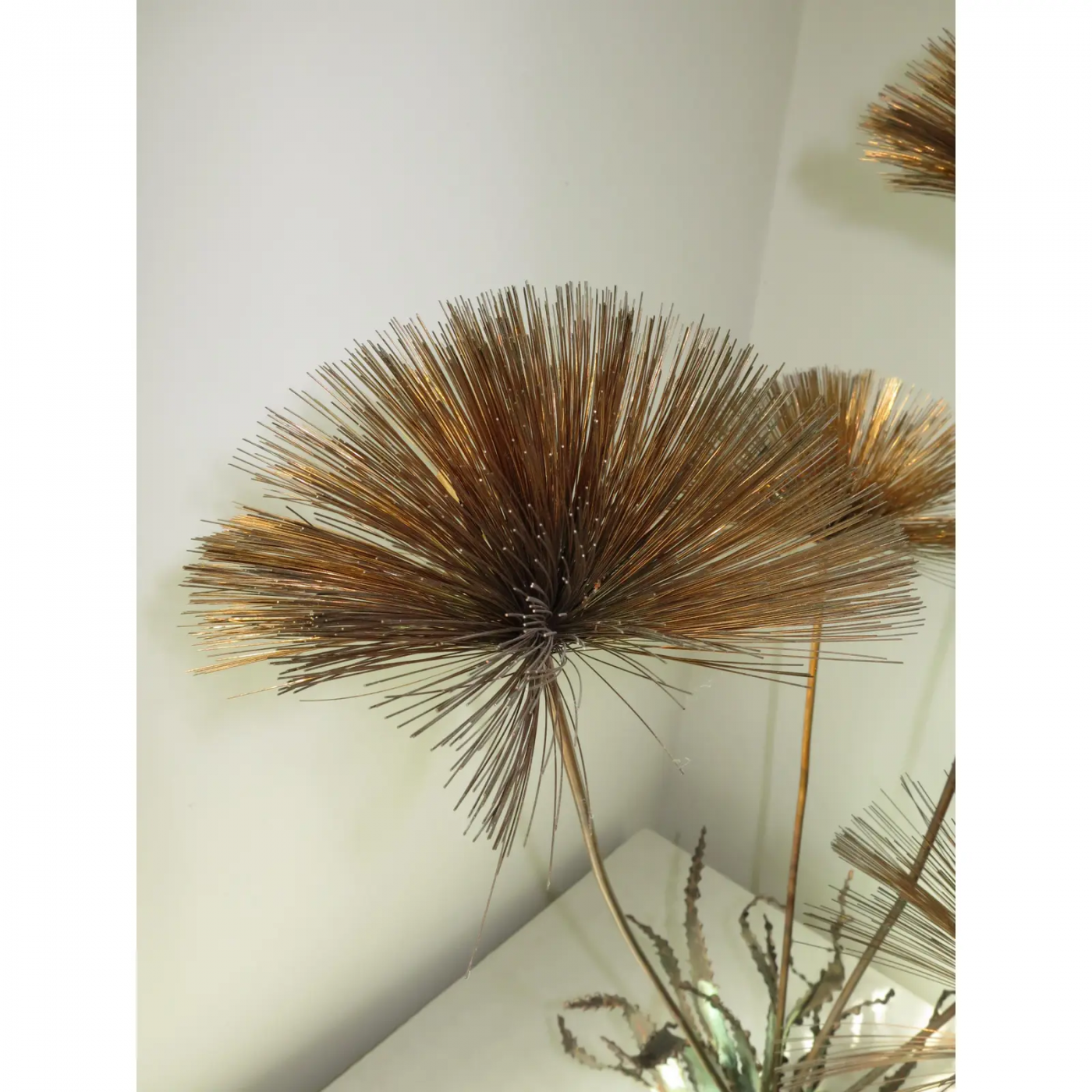 John Steck - 1960s Copper and Stone Tabletop Sculpture by Steck