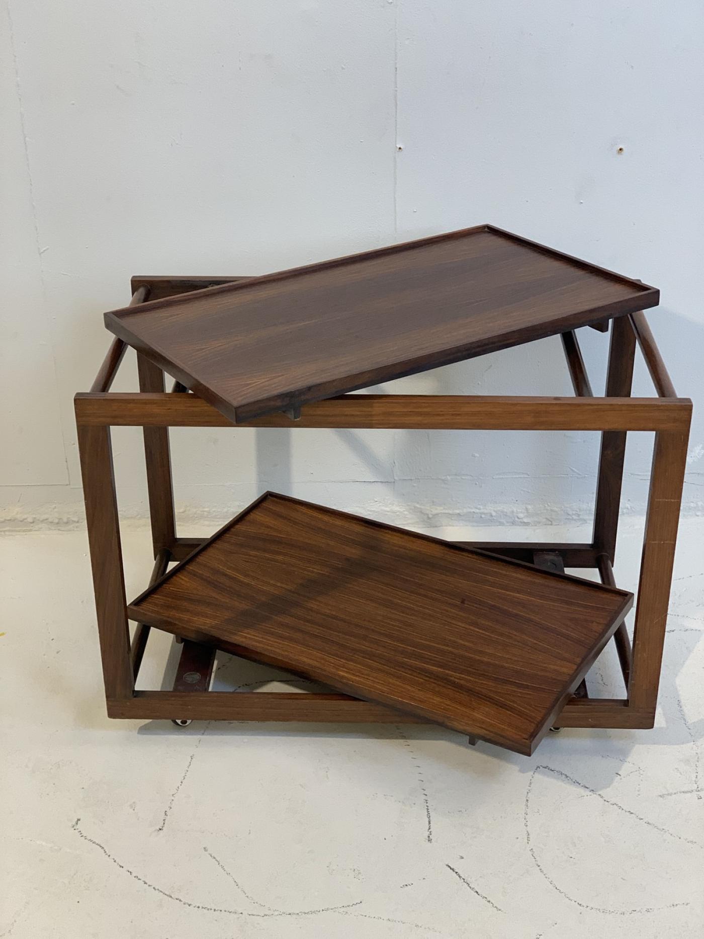 1960's Mid-Century Modern Scandinavian Trolley