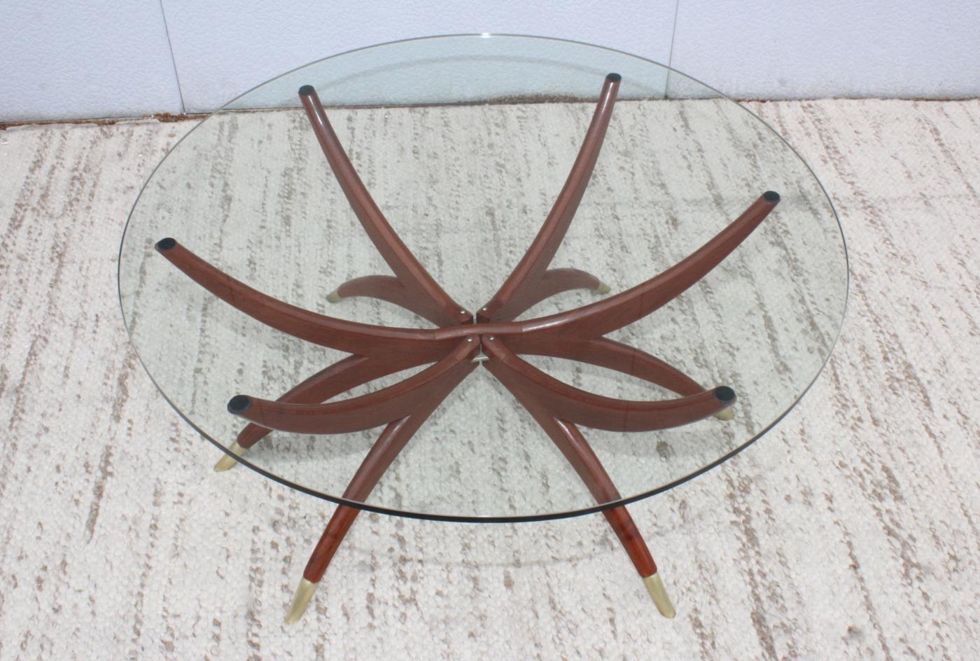 1960's Mid-Century Modern Spider Base Coffee Table