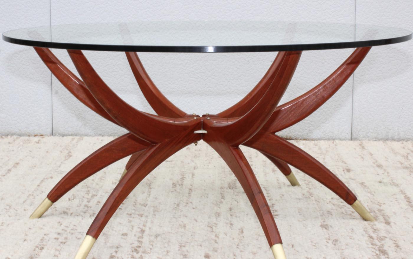 1960's Mid-Century Modern Spider Base Coffee Table