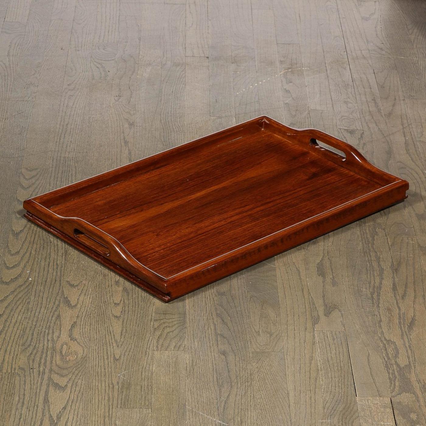 1960s Mid-Century Modern Three-Tier Bar Cart on Castors in Book-Matched ...