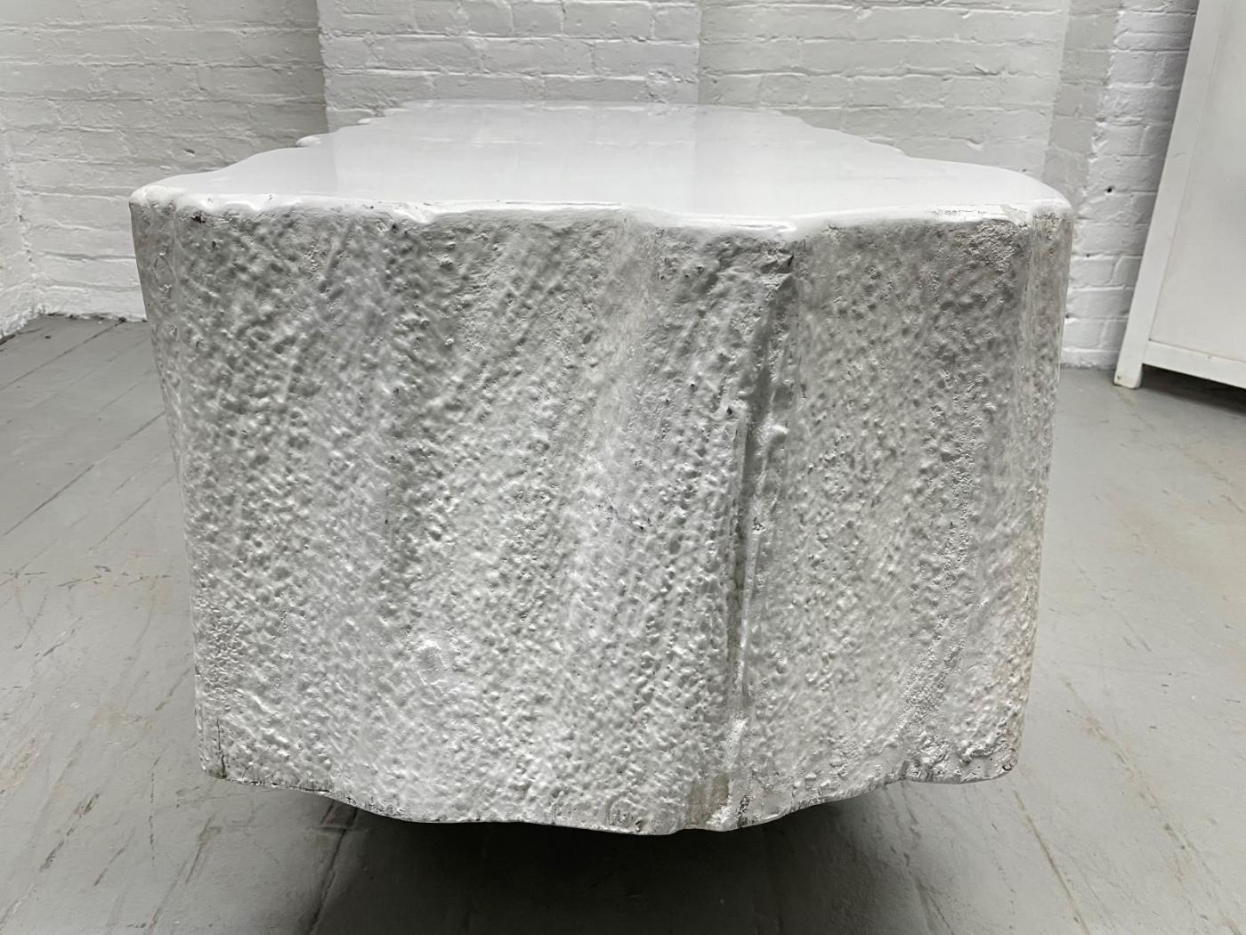 1960s Resin Top Organic Shaped Coffee Table