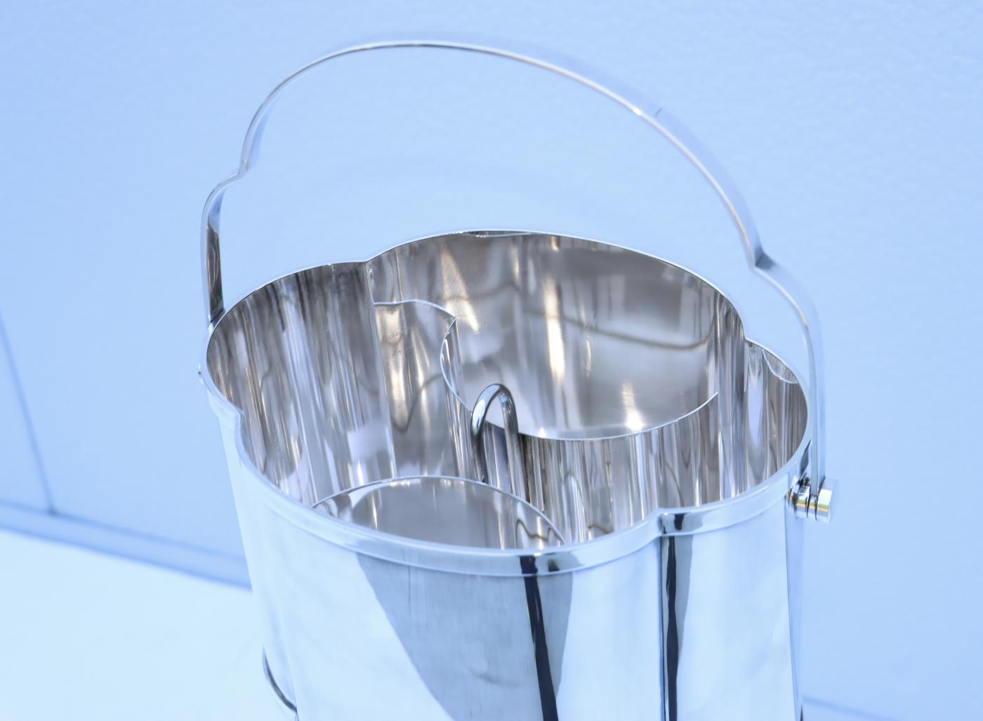 1970's Silver-plate Wine Bucket With Stand From Brazil By St James