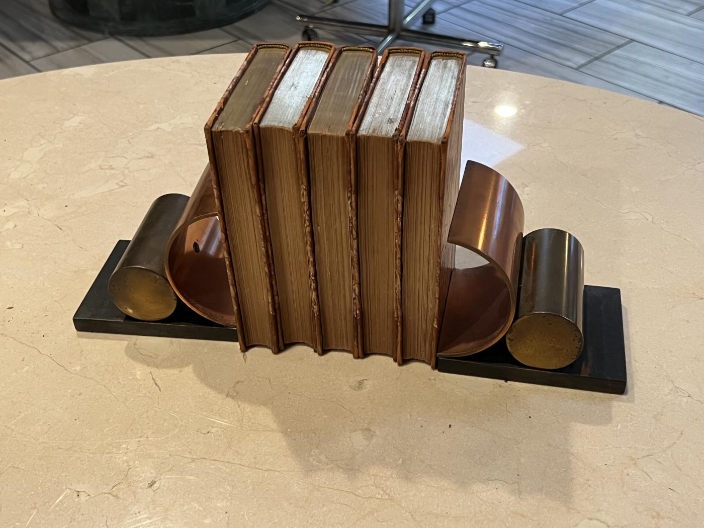 19TH CENTURY FIVE VOLUMES OF THACKERAY'S WORKS