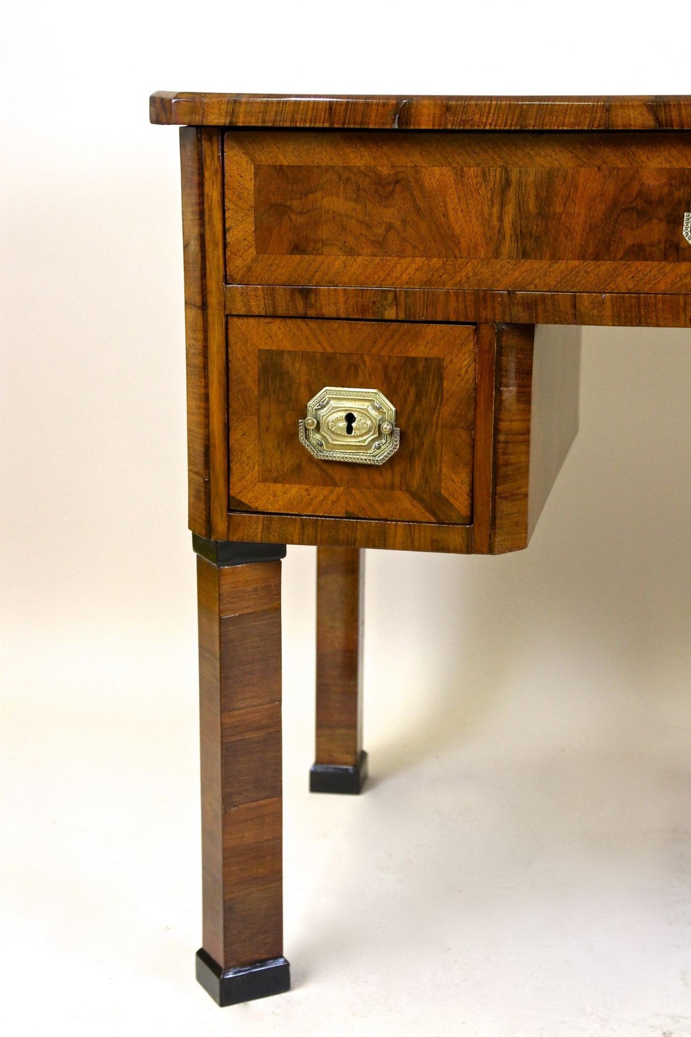 19th Century Biedermeier Writing Desk/ Side Table - Nutwood, Austria ...