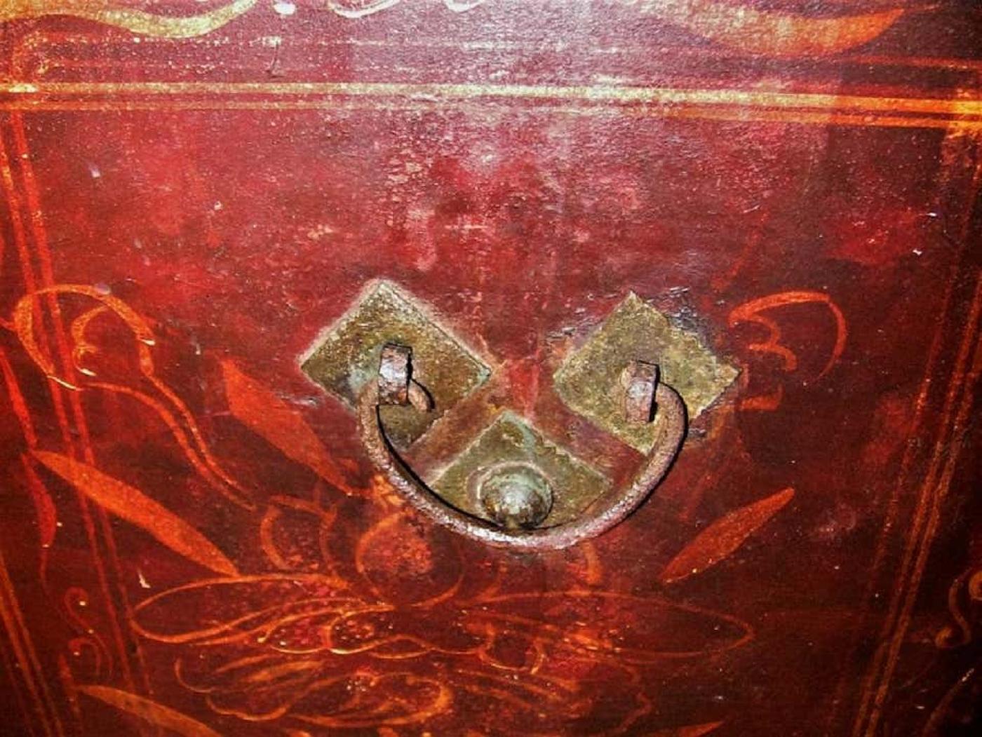 19th Century Chinese or Tibetan Monks Travel Chest