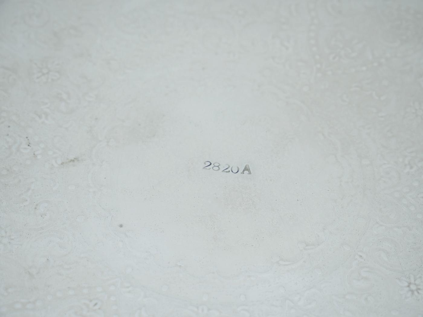 19th Century English Victorian Circular Silverplate Salver