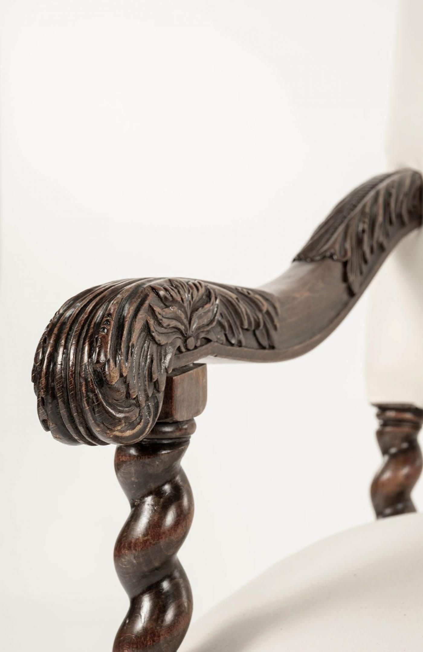 19th Century French Walnut Armchair