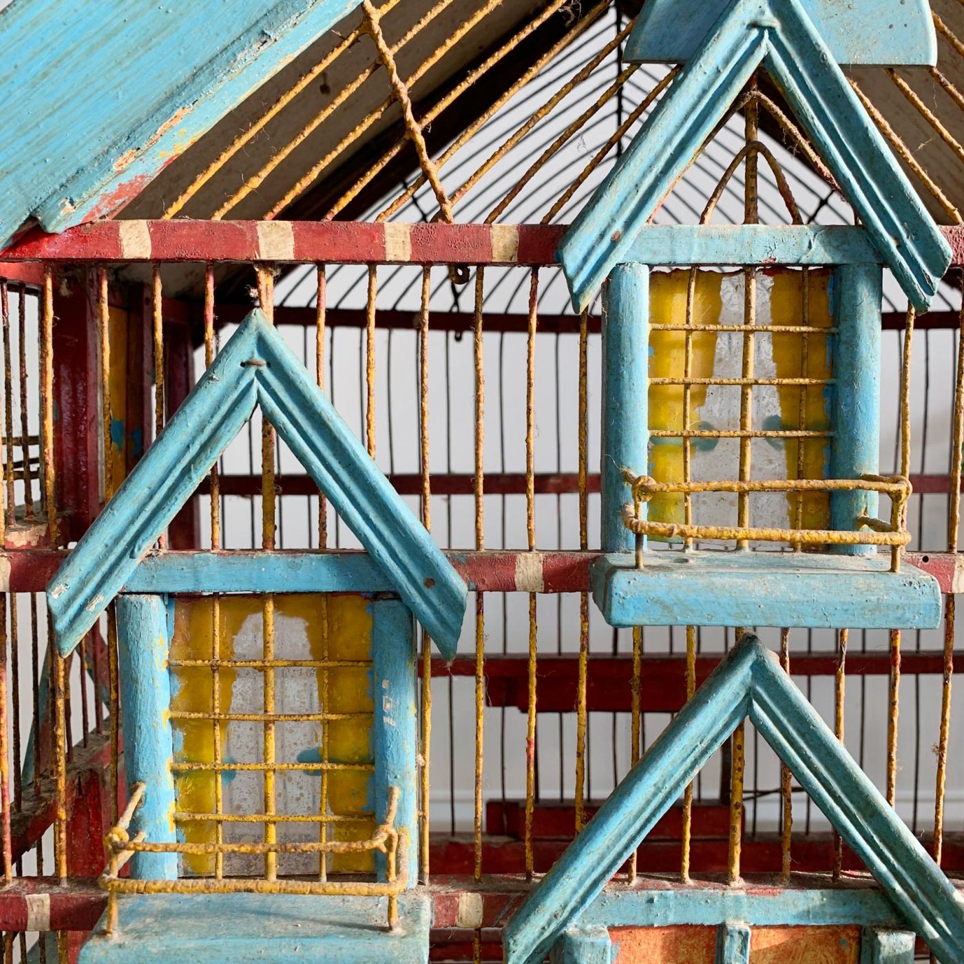 19th Century German Folk Art Bird Cage