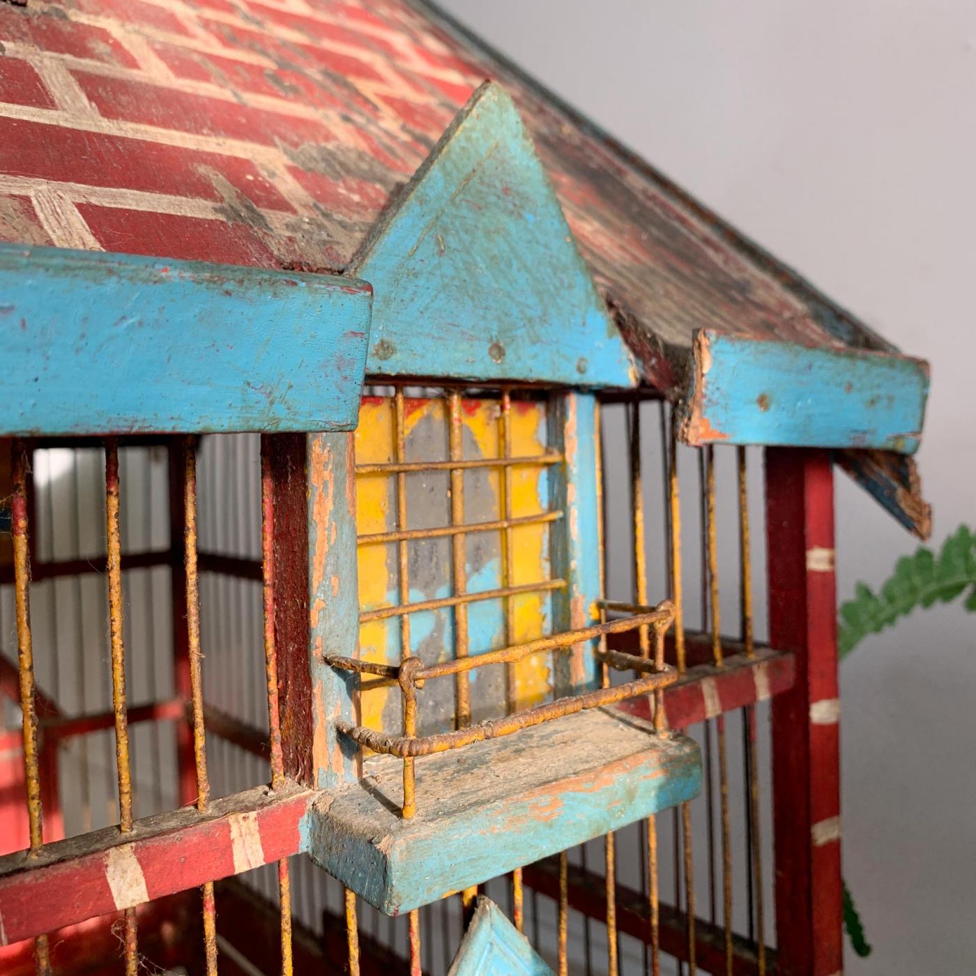 19th Century German Folk Art Bird Cage