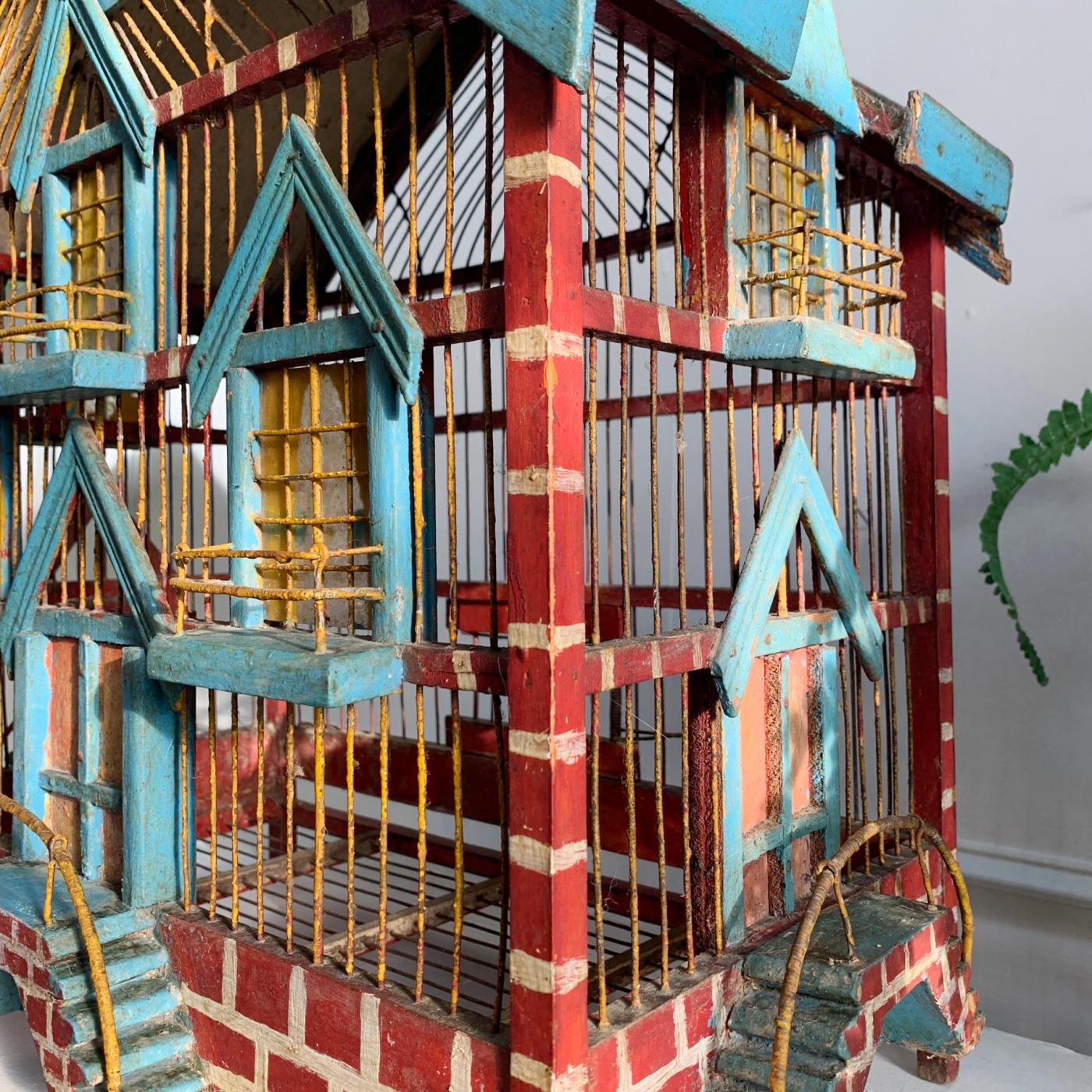 19th Century German Folk Art Bird Cage