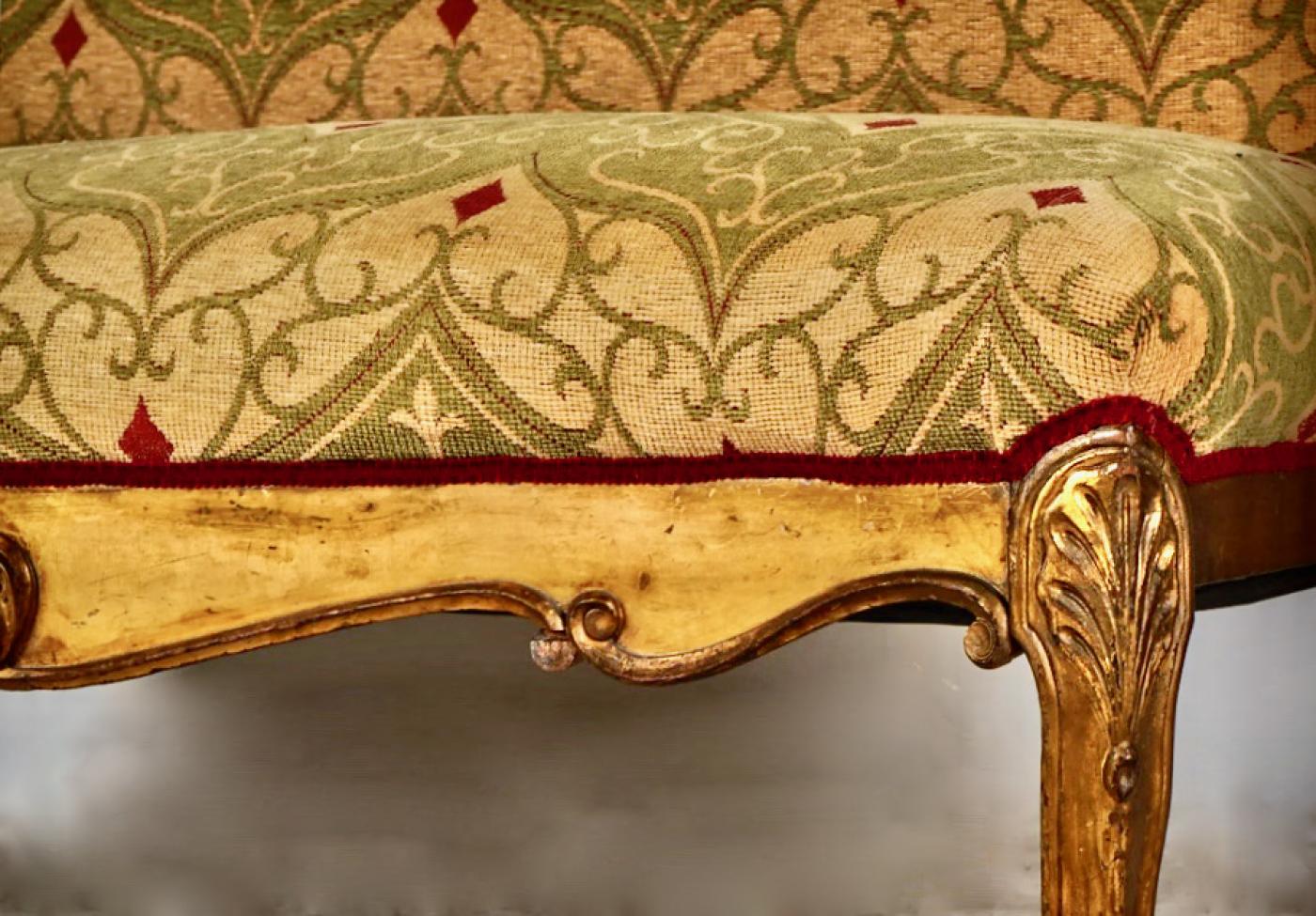 19th Century Rococo-Style Bench or Settee