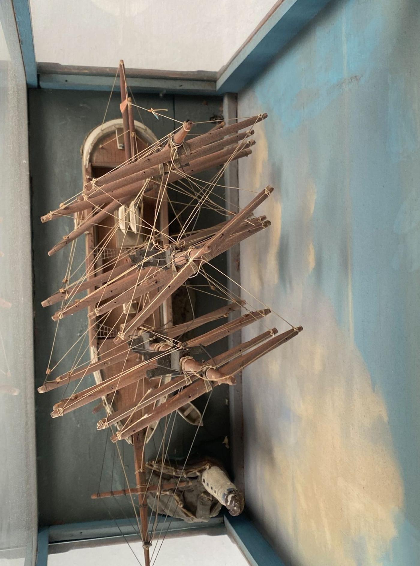 19th Century Ship Model Diorama, American circa 1880