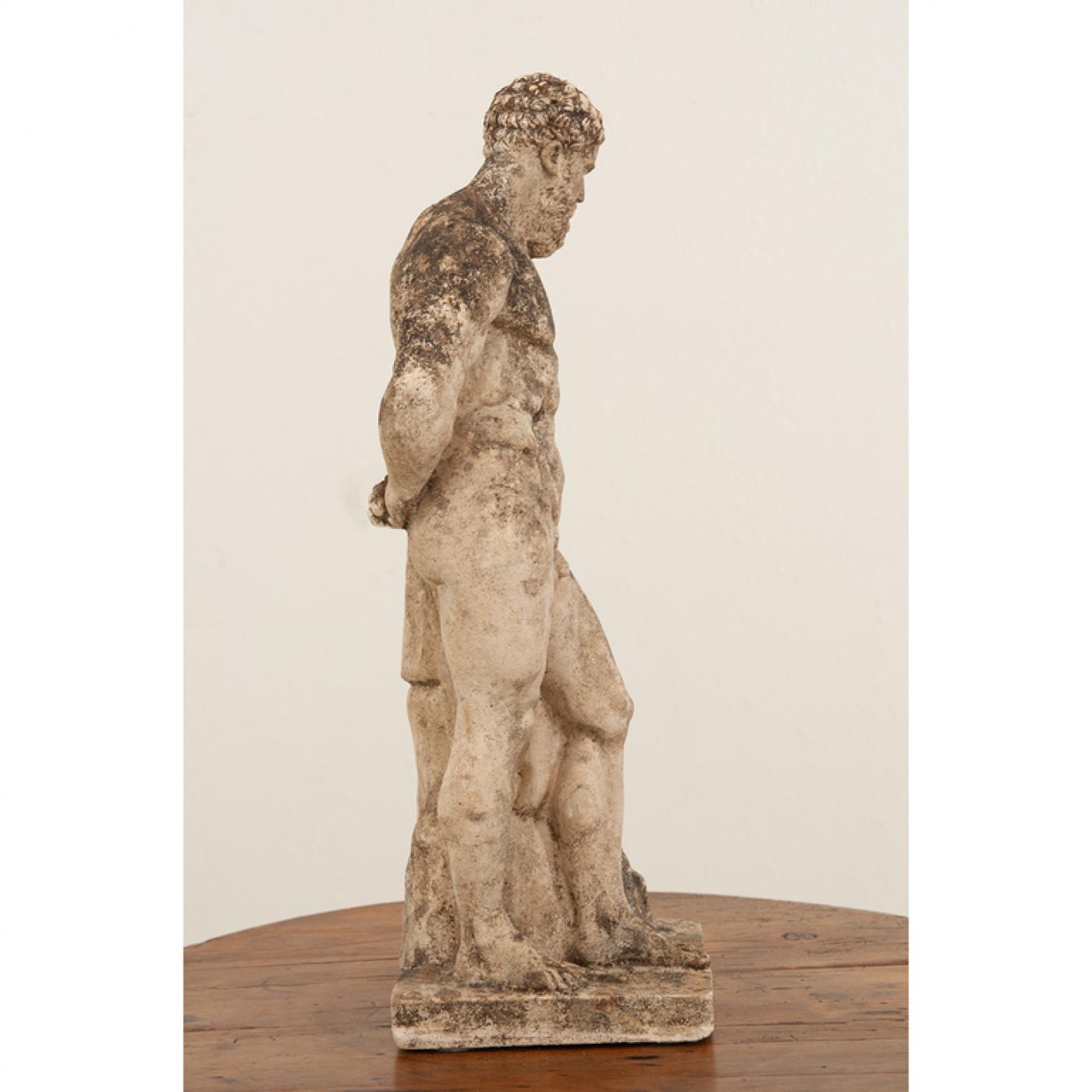 19th Century Stone Sculpture of the Farnese Hercules 19th Century Stone Sculpture of the Farnese Hercules