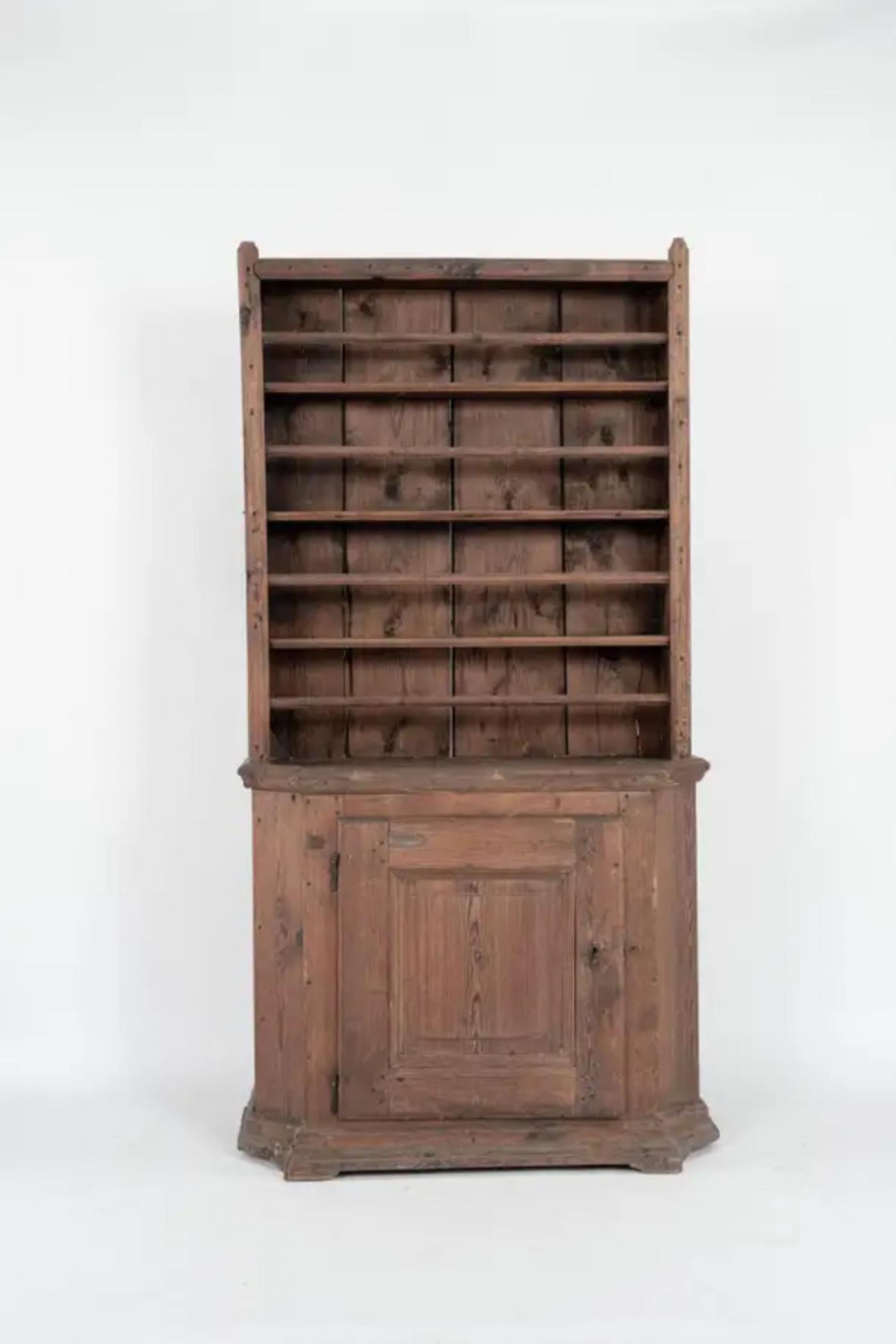 19th Century Swedish Plate Rack Cabinet