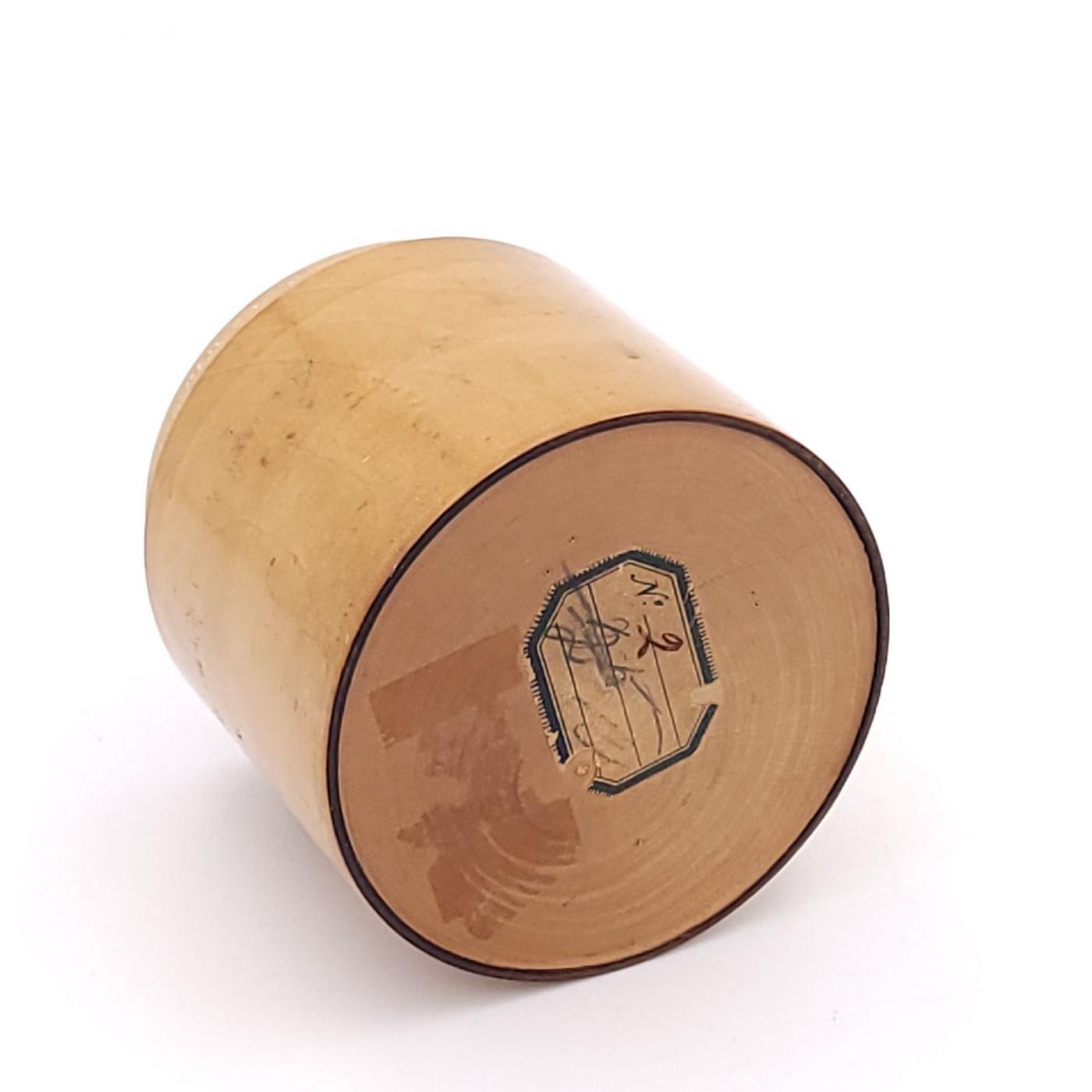 19th Century Treen Box with Scene of Horse Racing, England