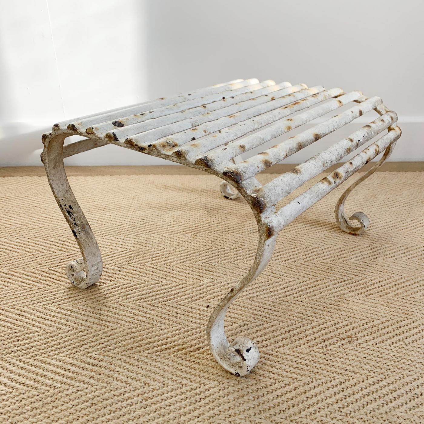 19th Century Wrought Iron Foot Stool