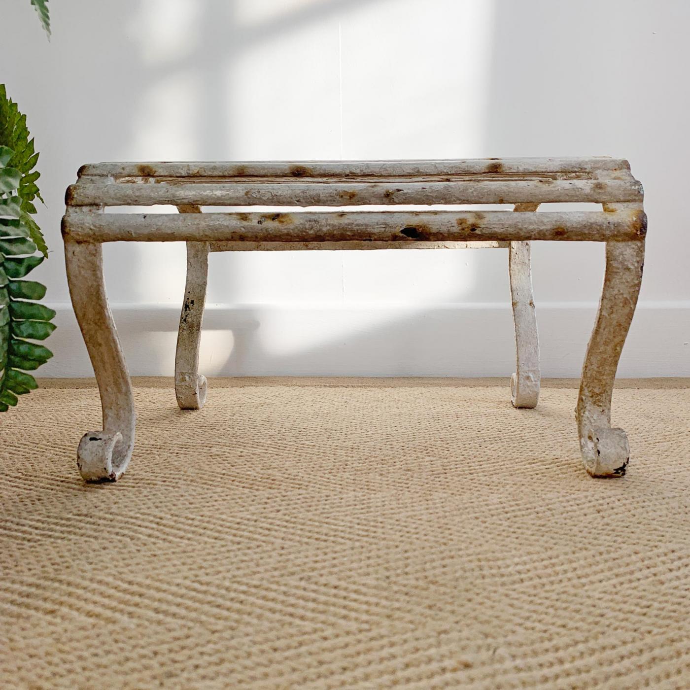 19th Century Wrought Iron Foot Stool