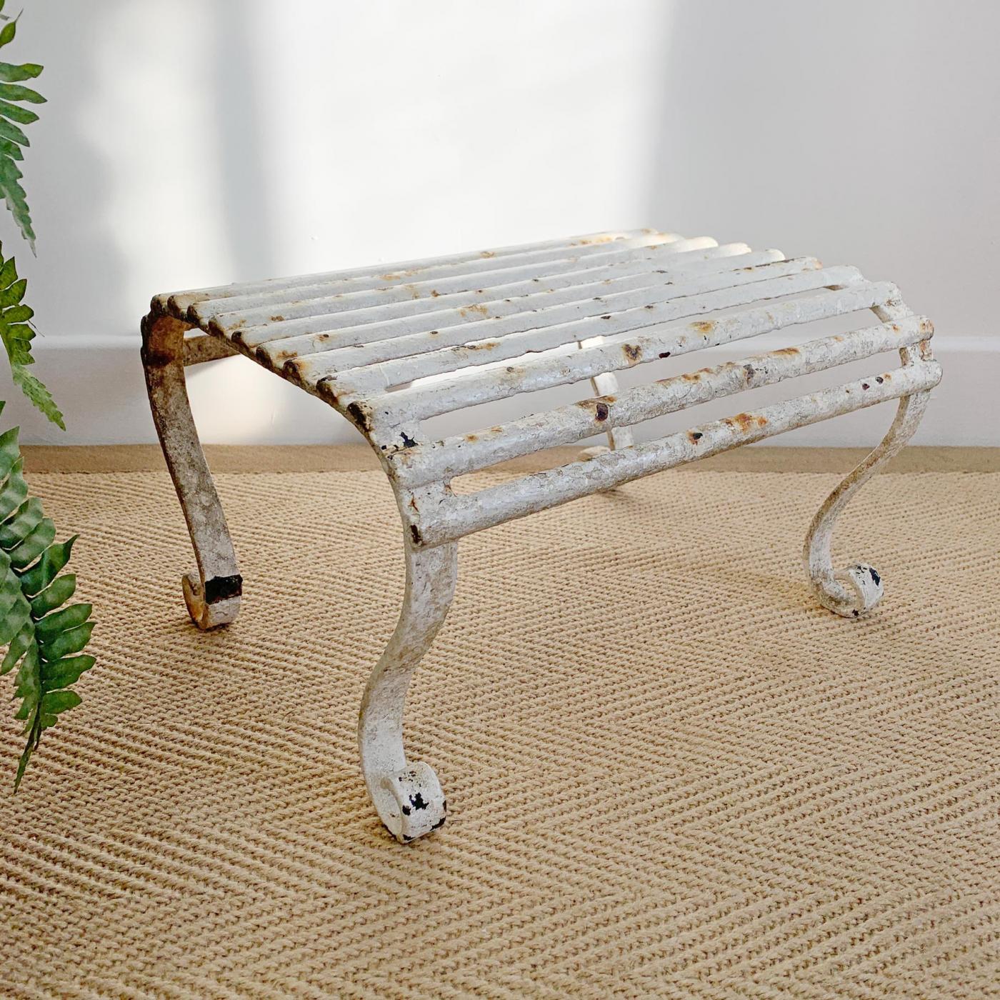 19th Century Wrought Iron Foot Stool