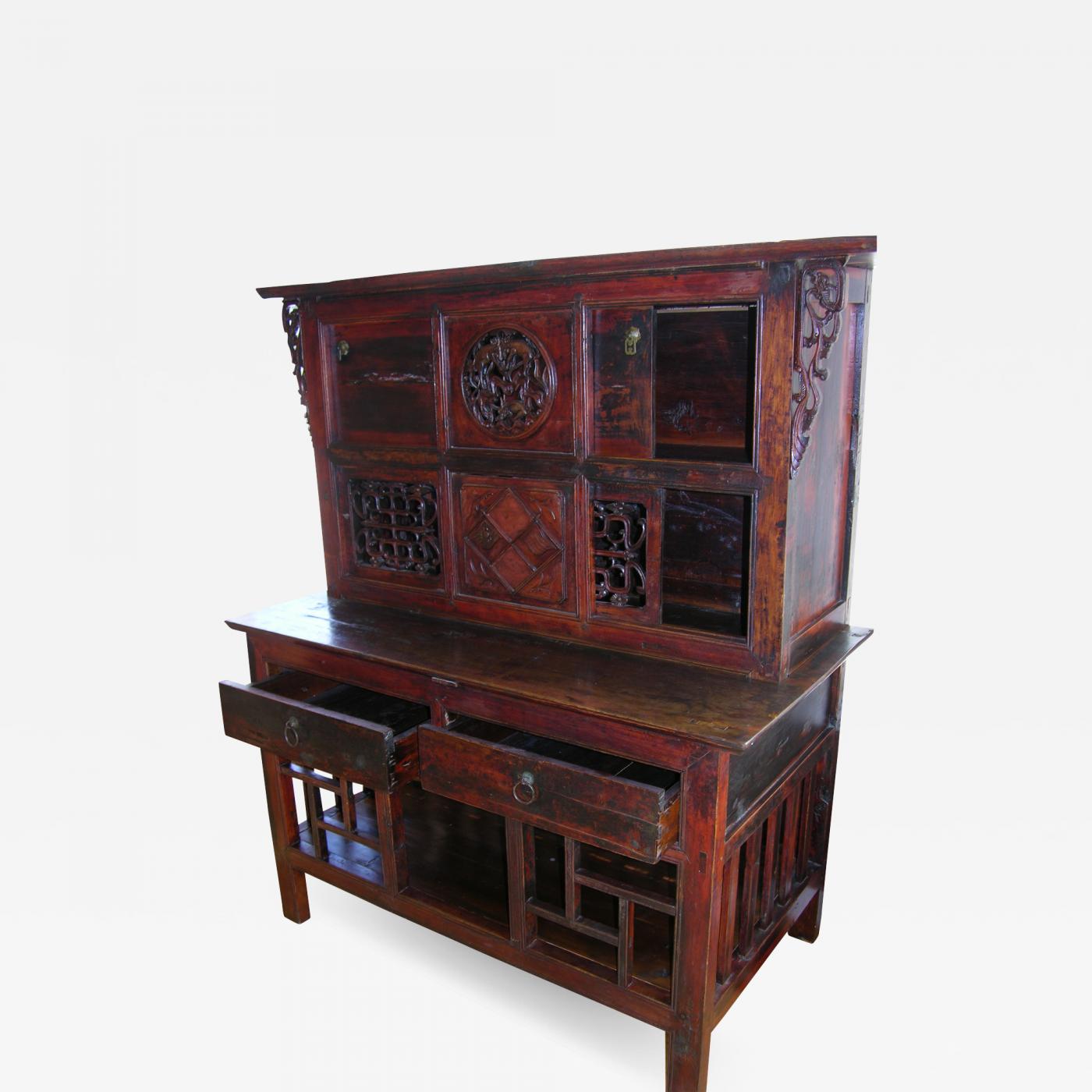 19th century Chinese Fu Jan Kitchen Cabinet
