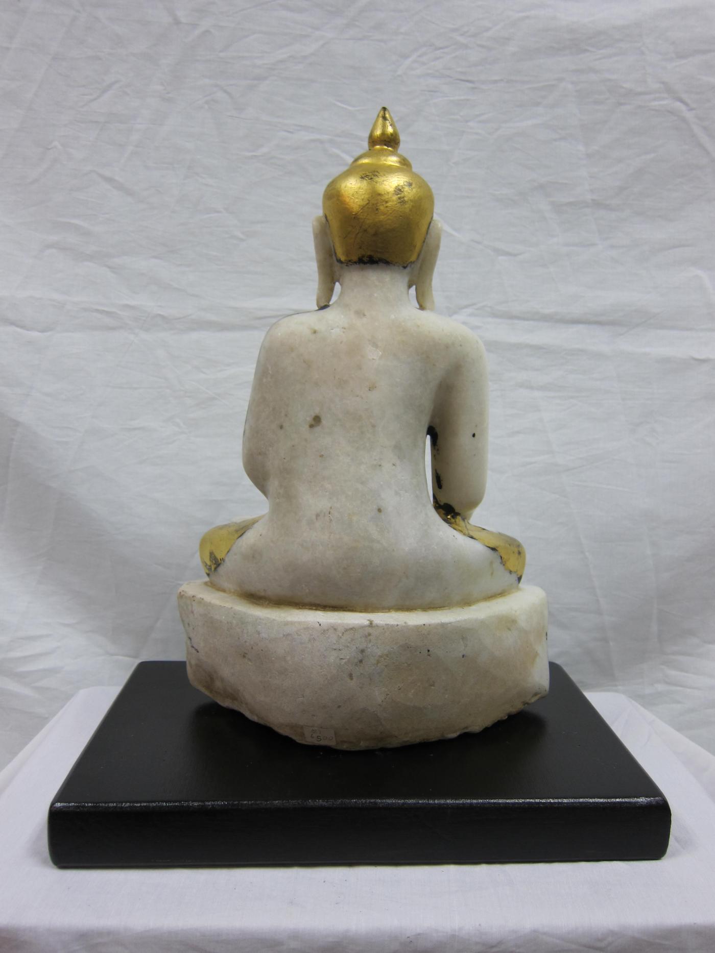 Buddha / Buddhism - 19th to 20th Century Burmese Alabaster Buddha