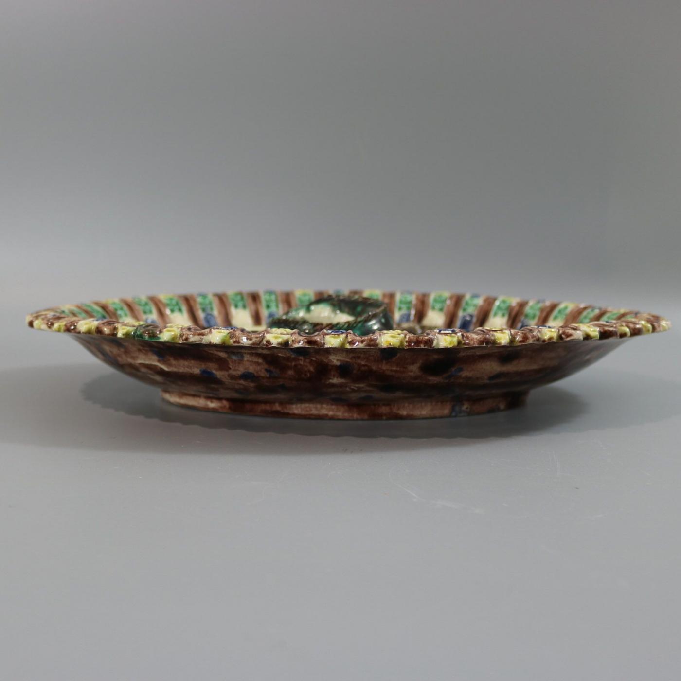 Palissy Ware / Palissy Majolica - 19thC Barbizet Palissy Majolica Fish ...