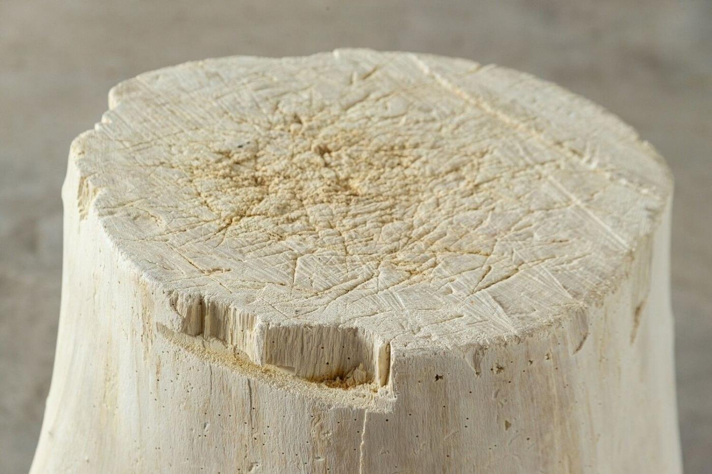 19thC French Provincial Elm Chopping Block Table