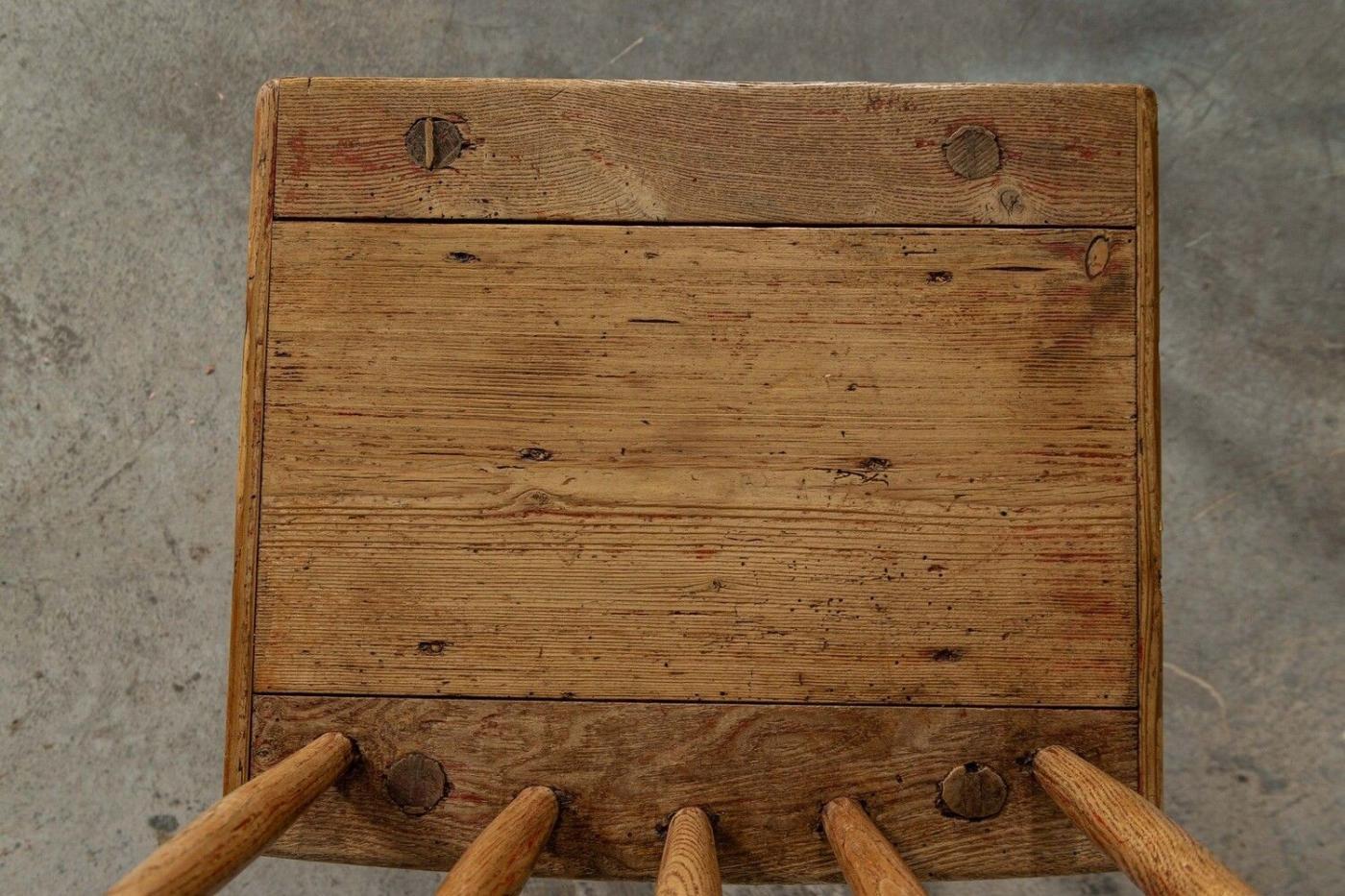 19thC Irish Ash & Elm Vernacular Hedge Chair