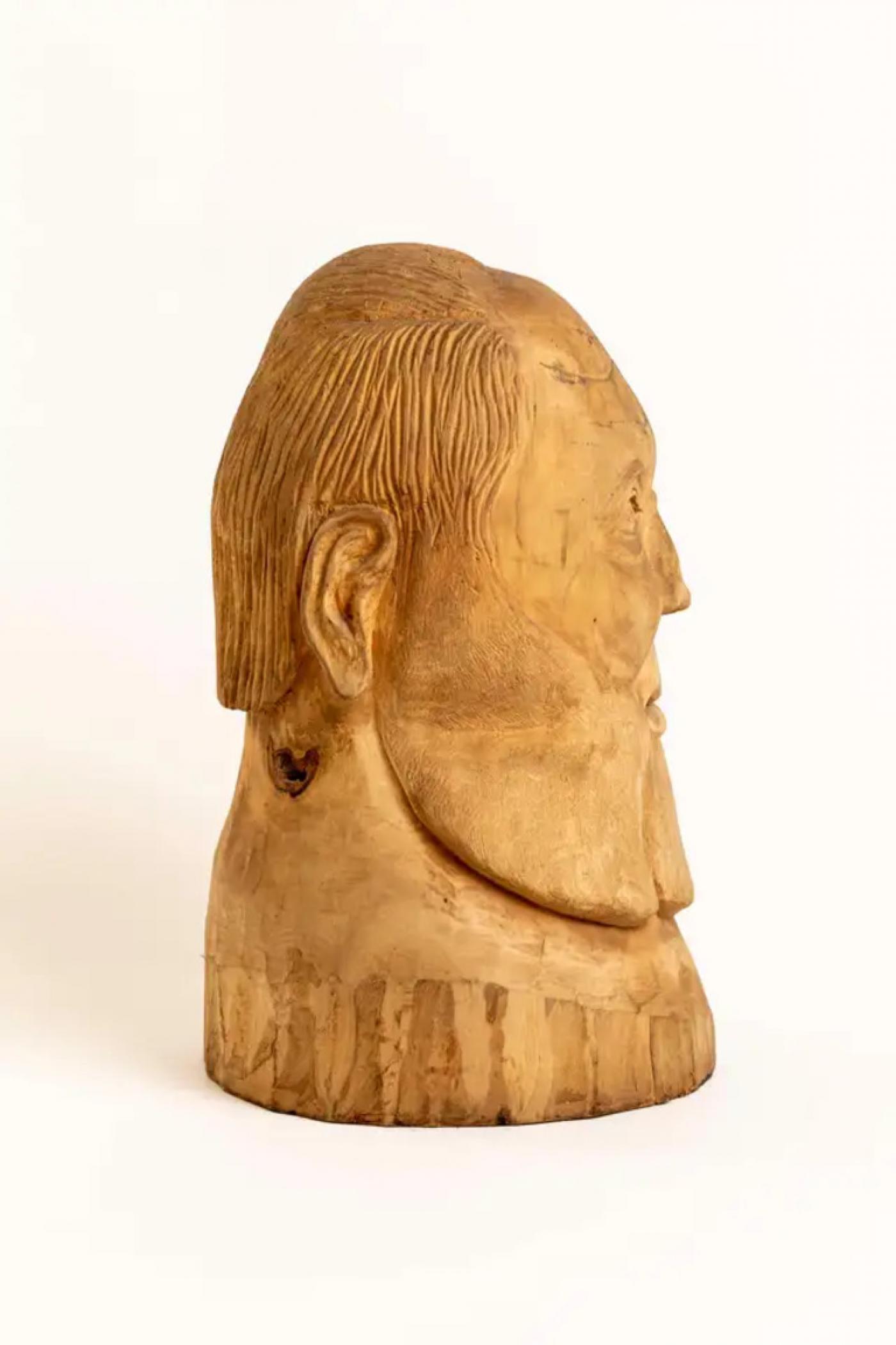 20th Century Hand Carved Wood Folk Art Sculpture by Duane Hansen