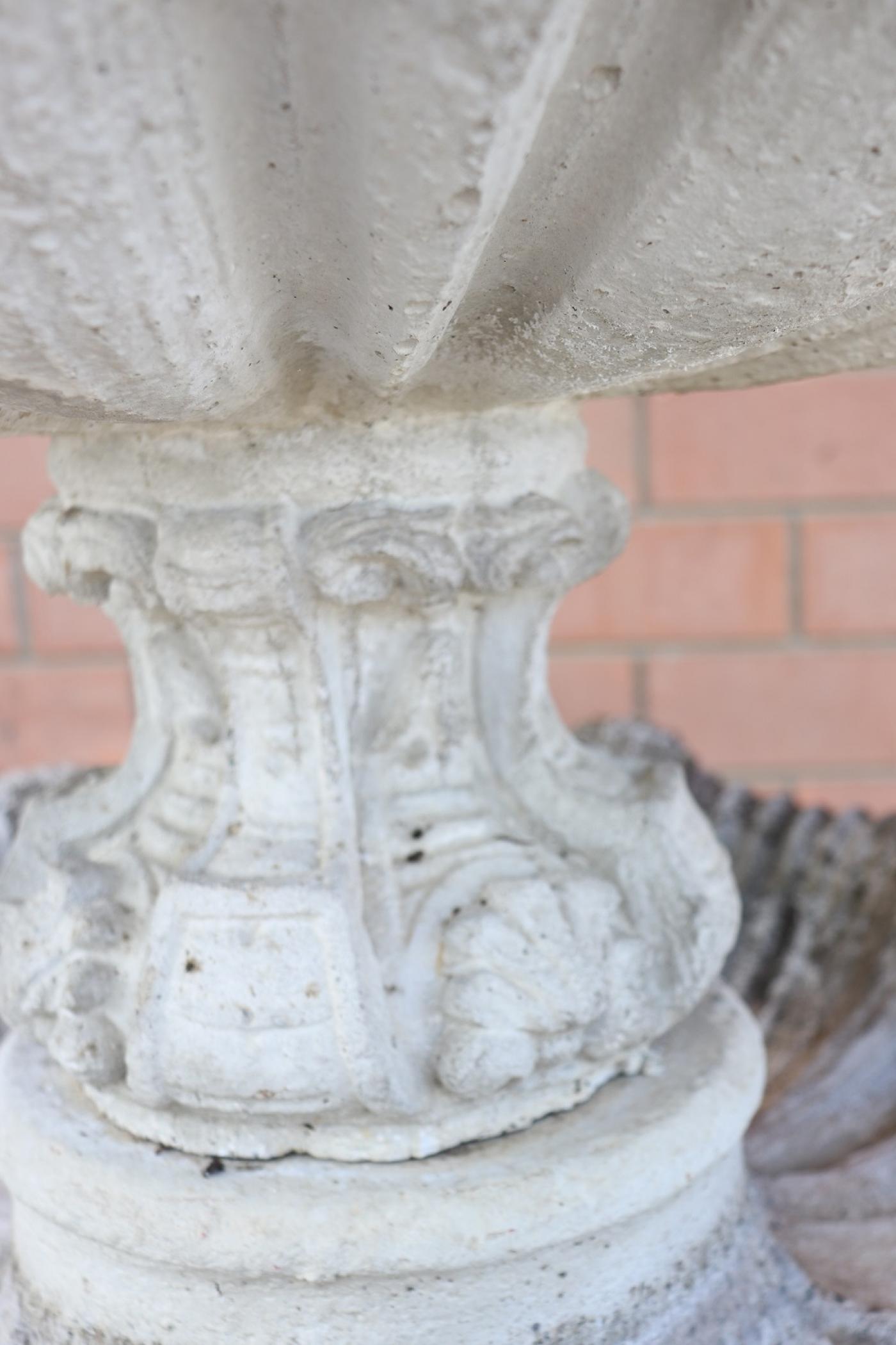 20th Century Italian Rare Neoclassical Stone Garden High Fountain