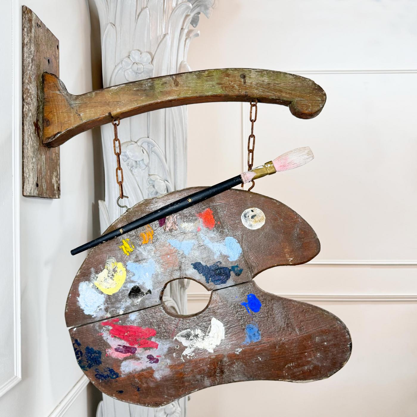 20th Century Wooden Art Shop Trade Sign
